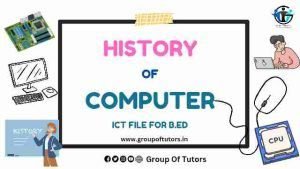 ICT File B.Ed PDF - Download For Free - Group Of Tutors