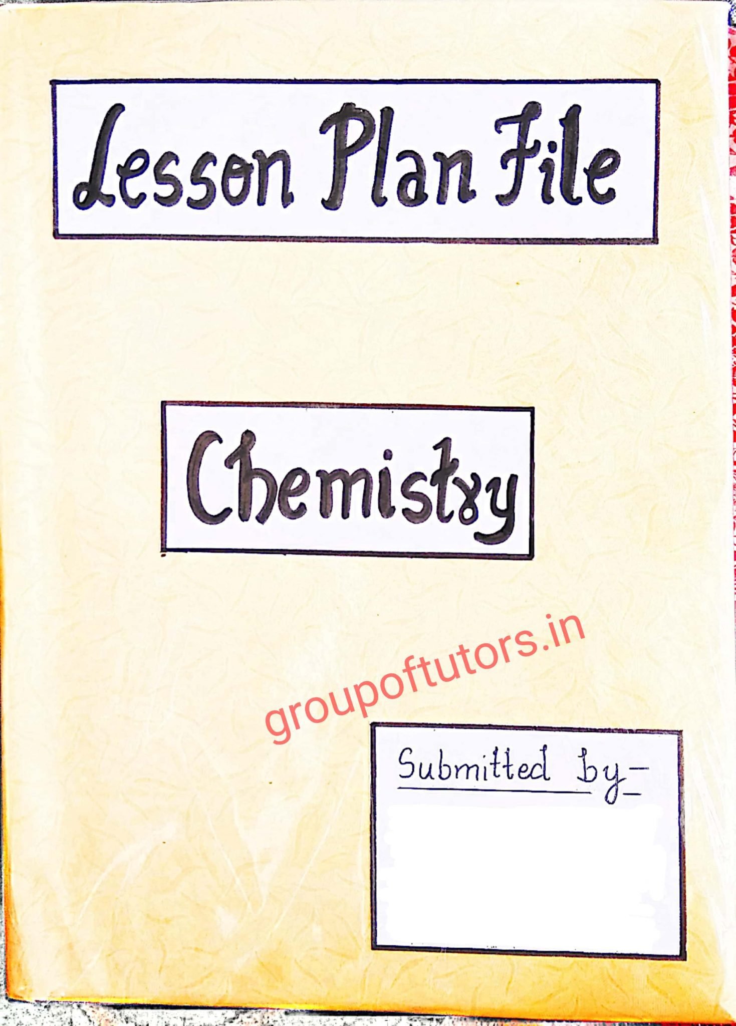 Chemistry Lesson Plan 2 For B.Ed - Download PDF - Group Of Tutors