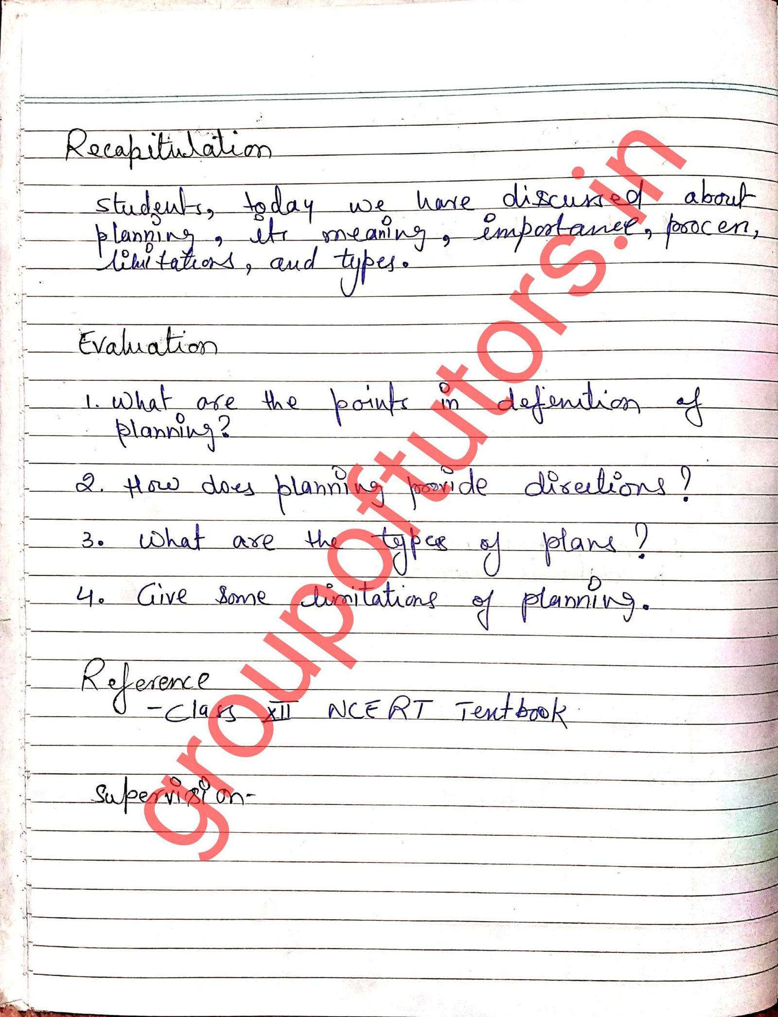 Commerce Lesson Plans For B.Ed - Download PDF - Group Of Tutors