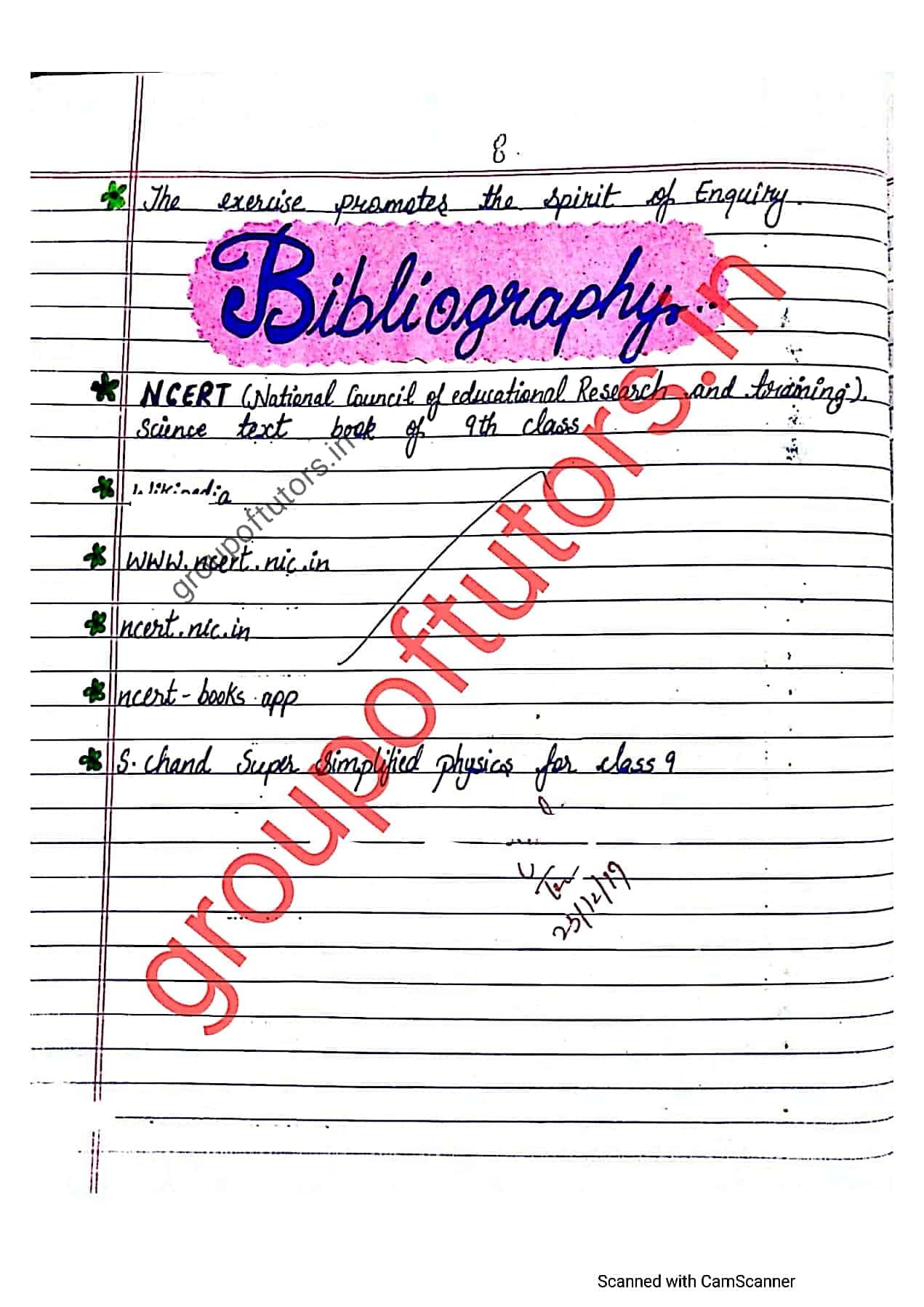 Book Review B.Ed Project Work PDF - Book Review File - Group Of Tutors