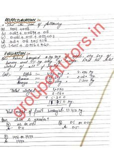 Decimals Lesson Plan Class 7 Maths - Group Of Tutors